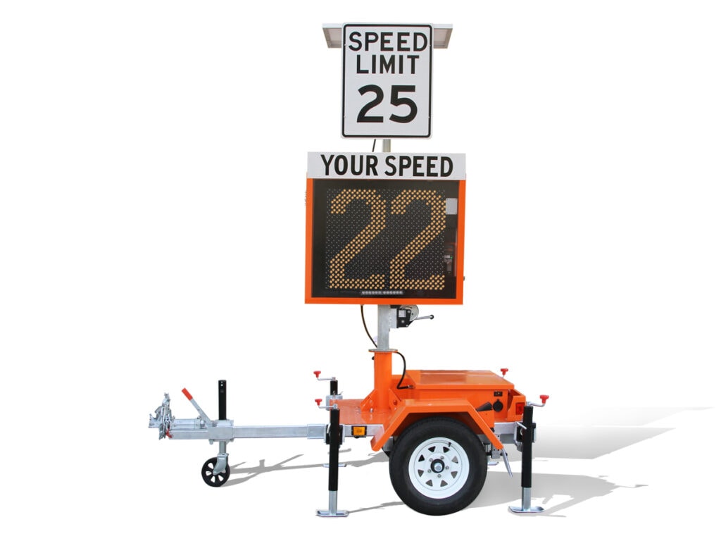 Integrating electronic speed limit signs with LPR cameras