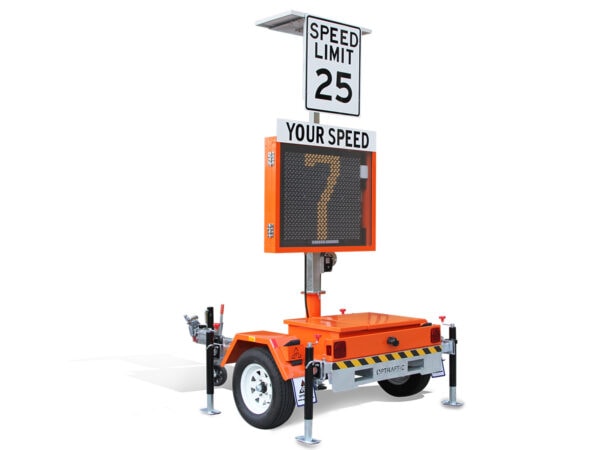 Compact Structure Solar Powered Radar Speed Limit Sign