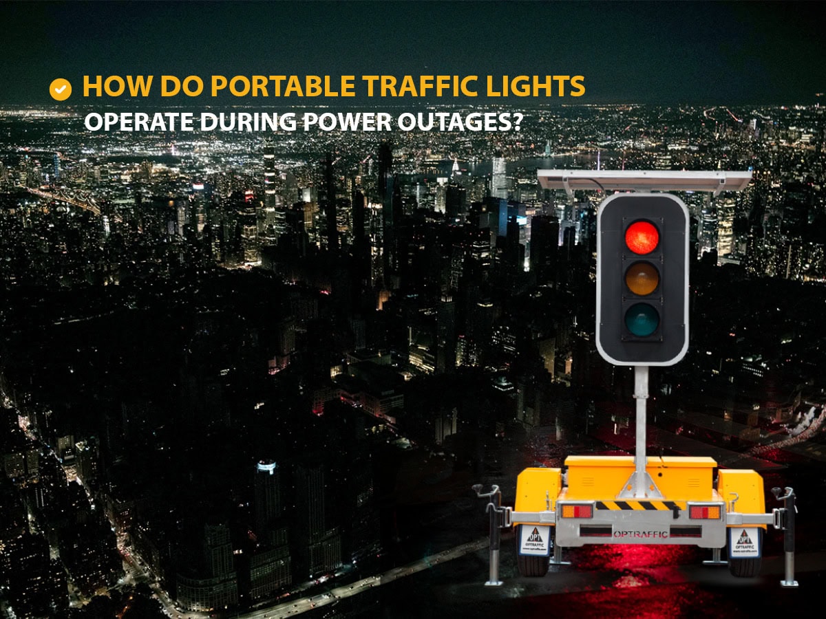How Do Portable Traffic Lights Operate During Power Outages?