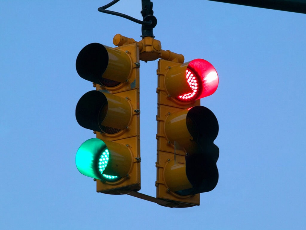 Portable Temporary Traffic Signals and Signal Phases