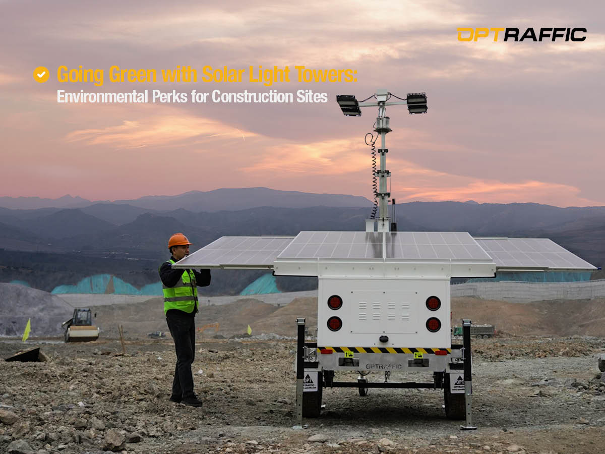 Solar Light Towers Environmental Perks on Construction Sites