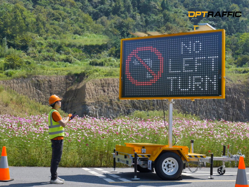 How to Set the Right Tyre Pressure for VMS Trailers? - Optraffic