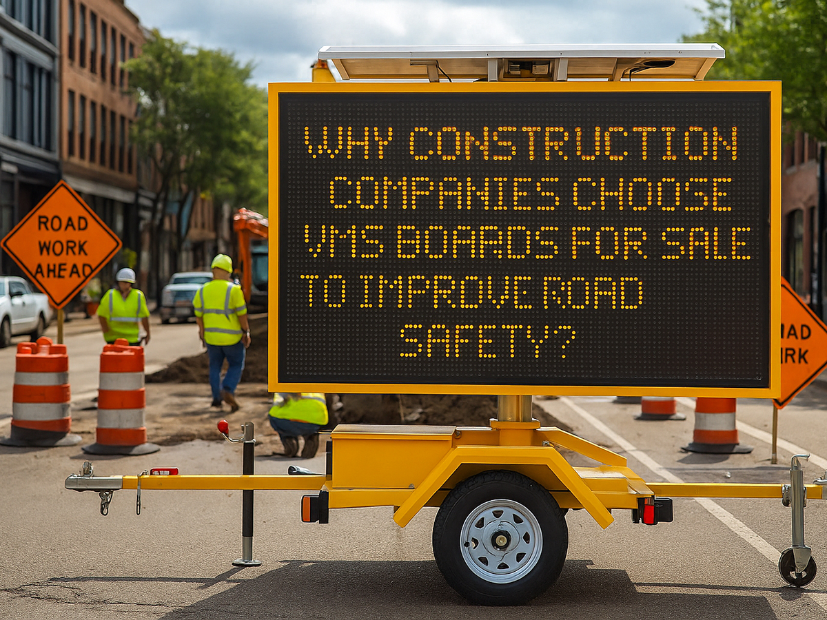 Why Construction Companies Choose VMS Boards For Sale