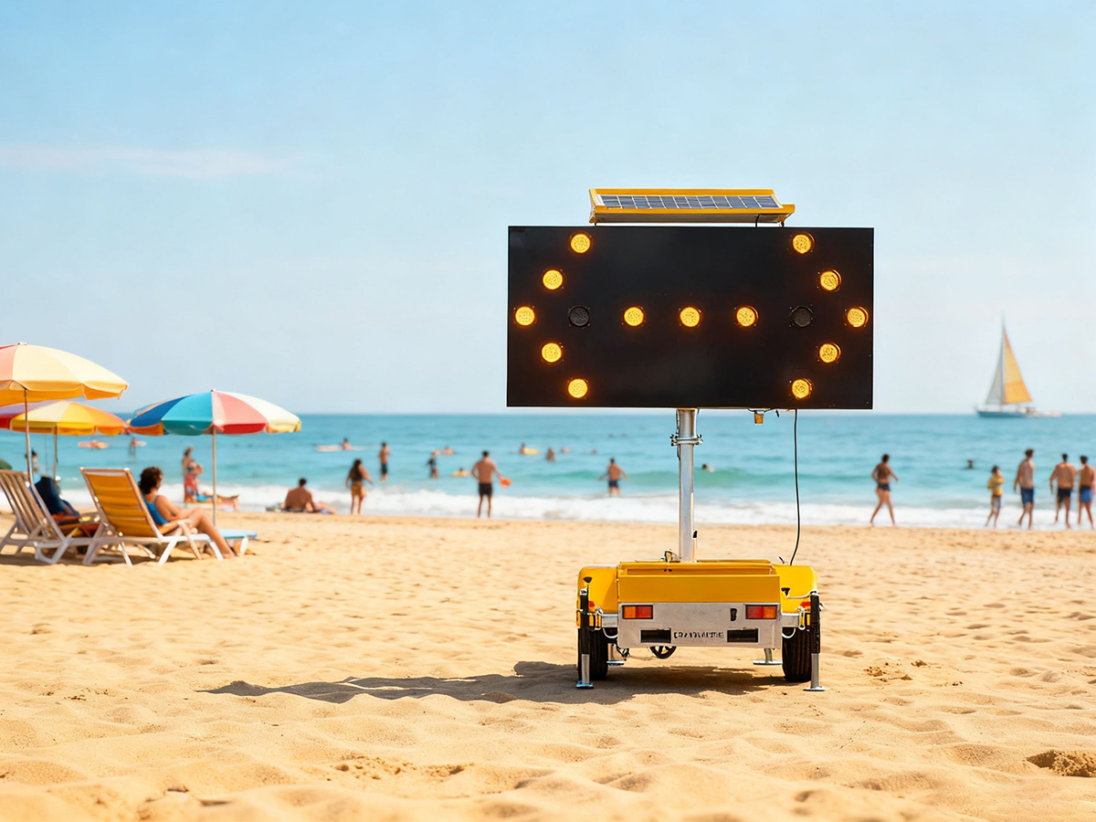 solar arrow boards' Eco-Friendly Power for Outdoor Events