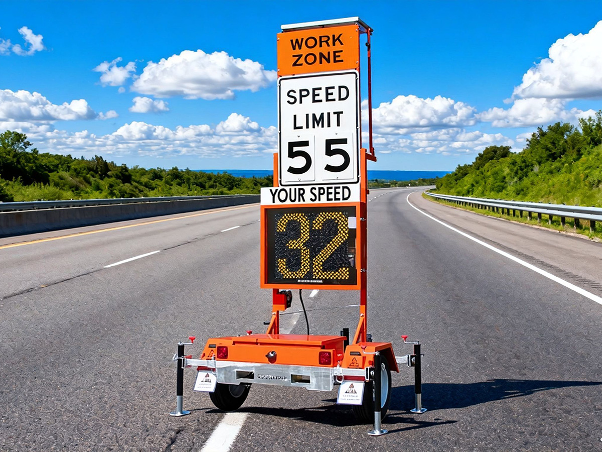 Pick Radar Speed Sign Size for Urban and Rural Roads