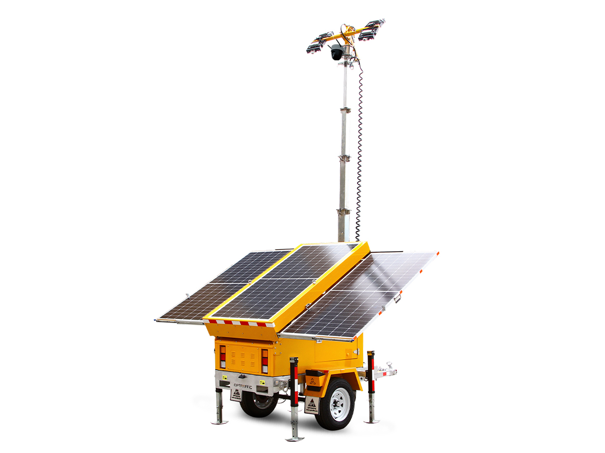 Mobile CCTV Tower - CCTV Camera Trailer - OPTRAFFIC