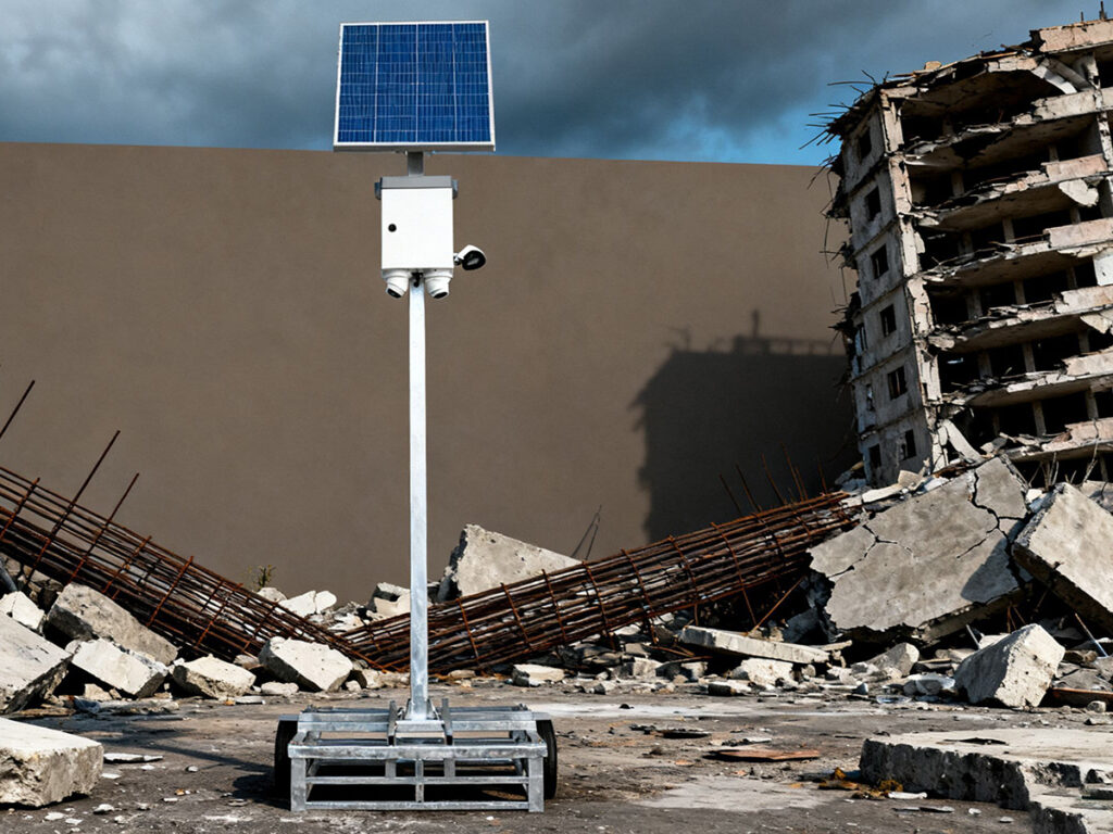 Portable Surveillance Trailer Aids During Natural Disasters