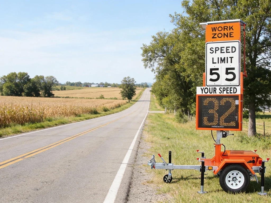 Pick Radar Speed Sign Size for Urban and Rural Roads